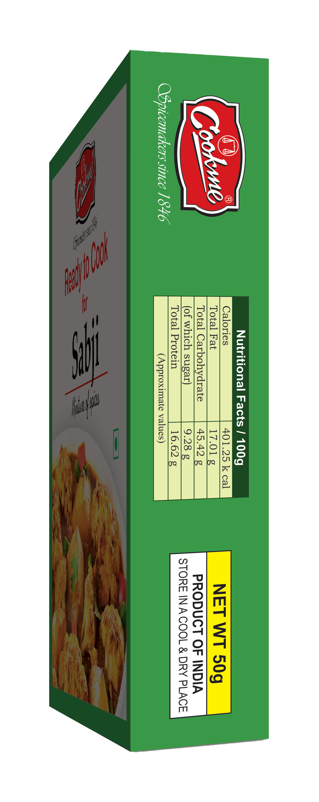 Buy Sabji Masala 50g (7 packs) Online in India At Best Price | Cookme